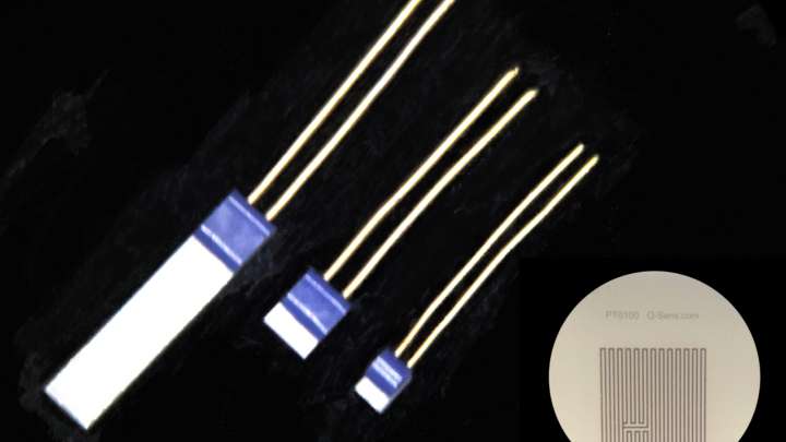 Thin film platinum temperature sensor made by Q-SENS